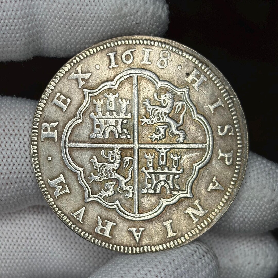 8 Real 1618 Philippvs III Spain Coin REPLICA Silver Plated - Etsy