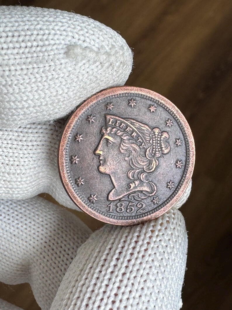 1/2 Half Cent 1852 USA Cooper Coin REPLICA - Etsy