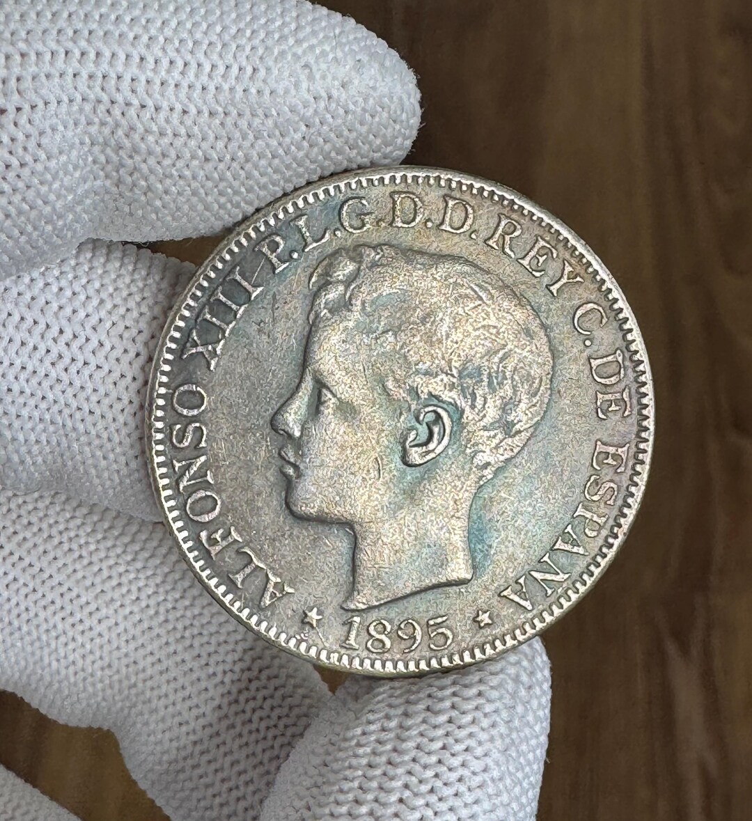 1 Peso 1895 Puerto Rico Coin REPLICA Silver Plated - Etsy