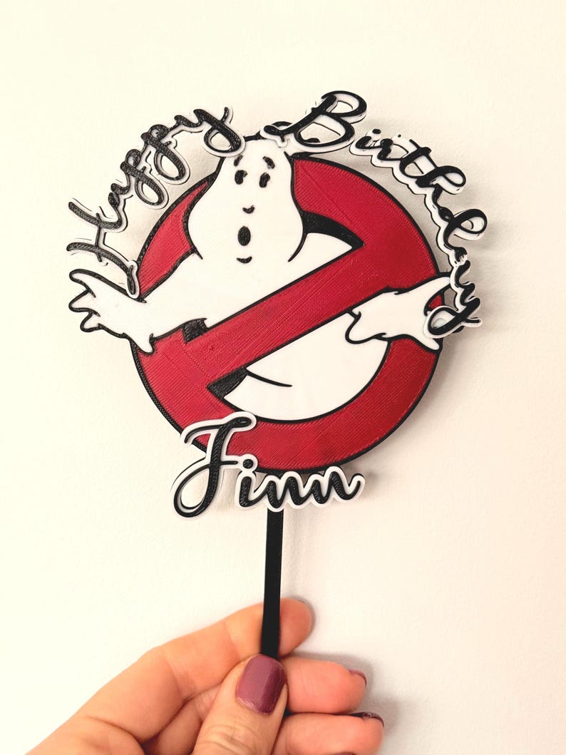 Custom Ghostbusters Cake Topper: Personalized 3D Printed Party Decor - Etsy