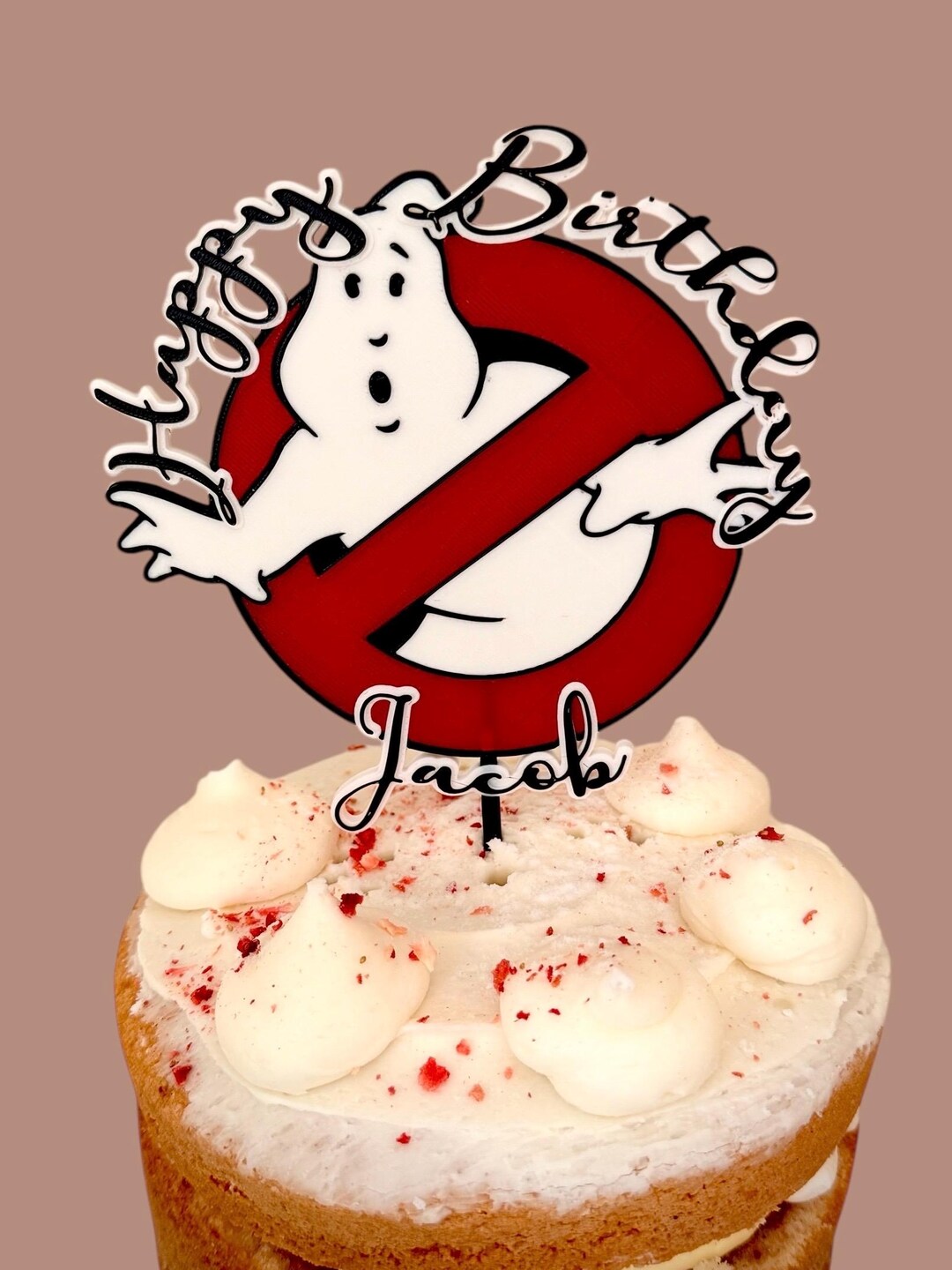 Custom Ghostbusters Cake Topper: Personalized 3D Printed Party Decor - Etsy