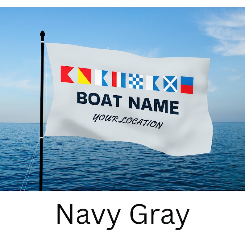 Personalized Boat Flag. Personalized Nautical Code Flag. - Etsy