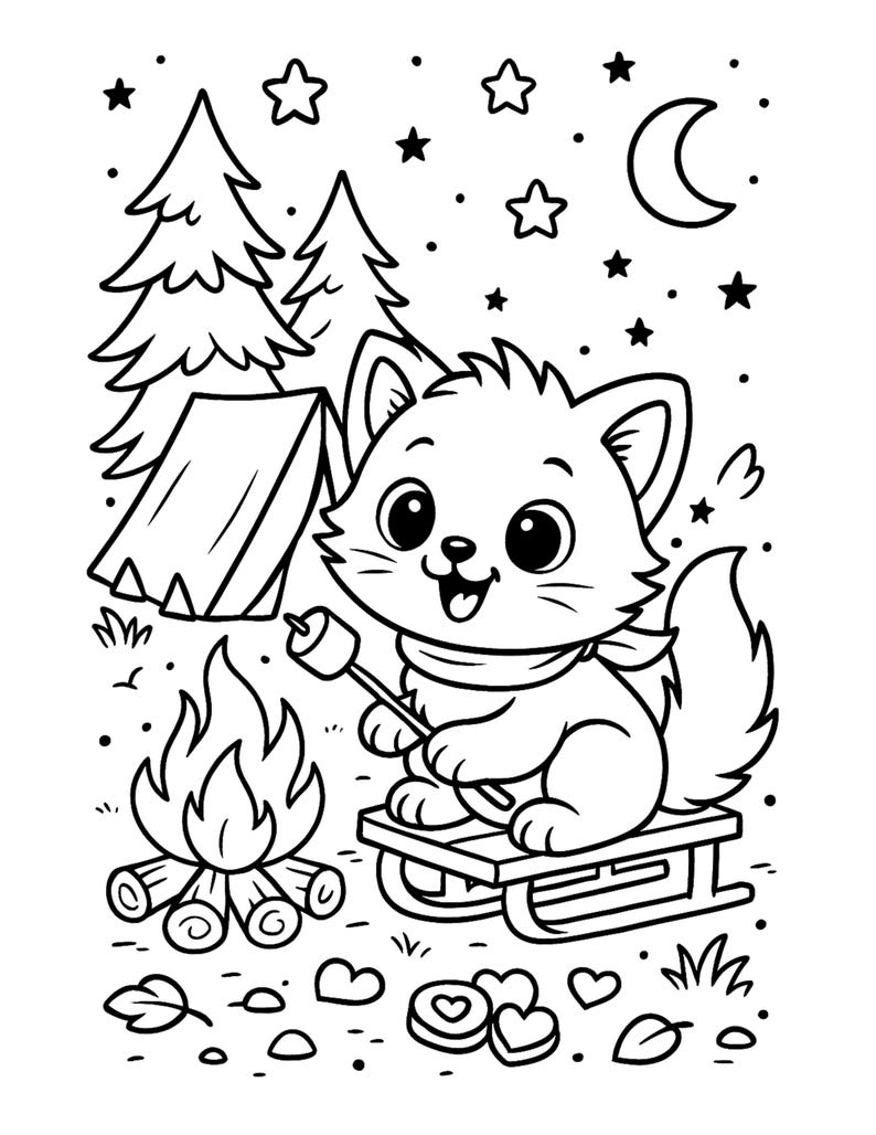 Cute Kitten Coloring Pages – 10 Printable Cat Line Art Sheets for Kids ...
