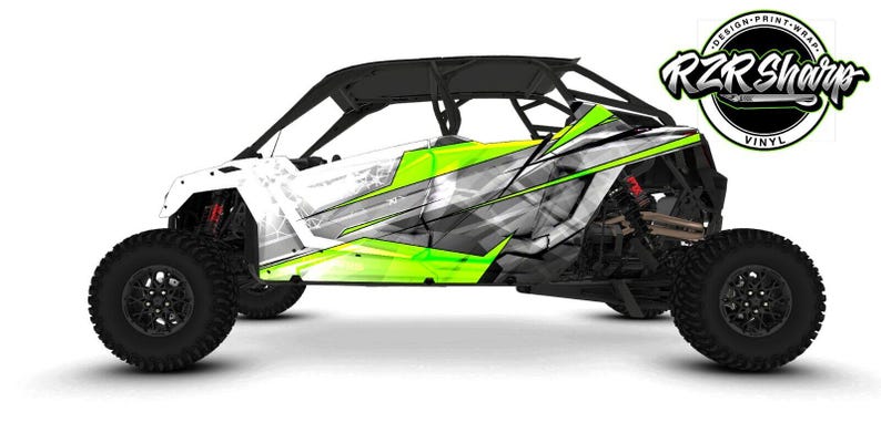 UTV Wrap Graphic Kit Customizable to Fit ANY UTV 2 Seat or 4 Seat Sxs ...