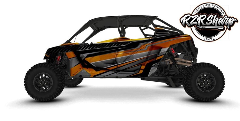 UTV Wrap Graphic Kit Customizable to Fit ANY UTV 2 Seat or 4 Seat Sxs ...