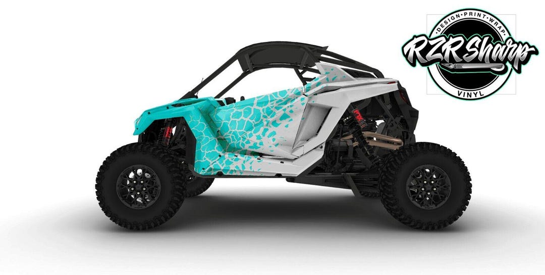 UTV Wrap Graphic Kit Customizable to Fit ANY UTV 2 Seat or 4 Seat Sxs ...