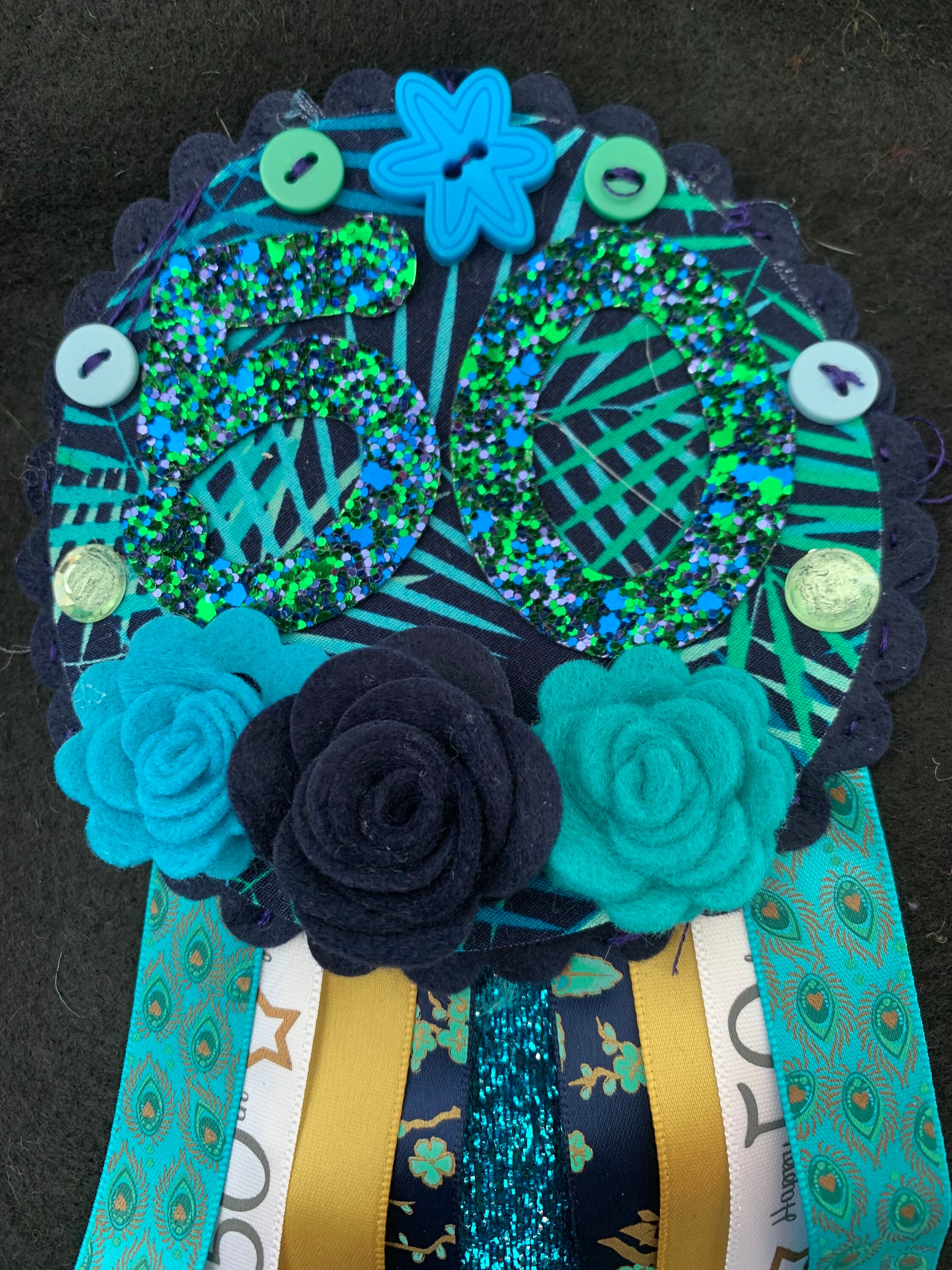 50th Birthday Badge/rosette and Other Ages - Various Designs - Etsy