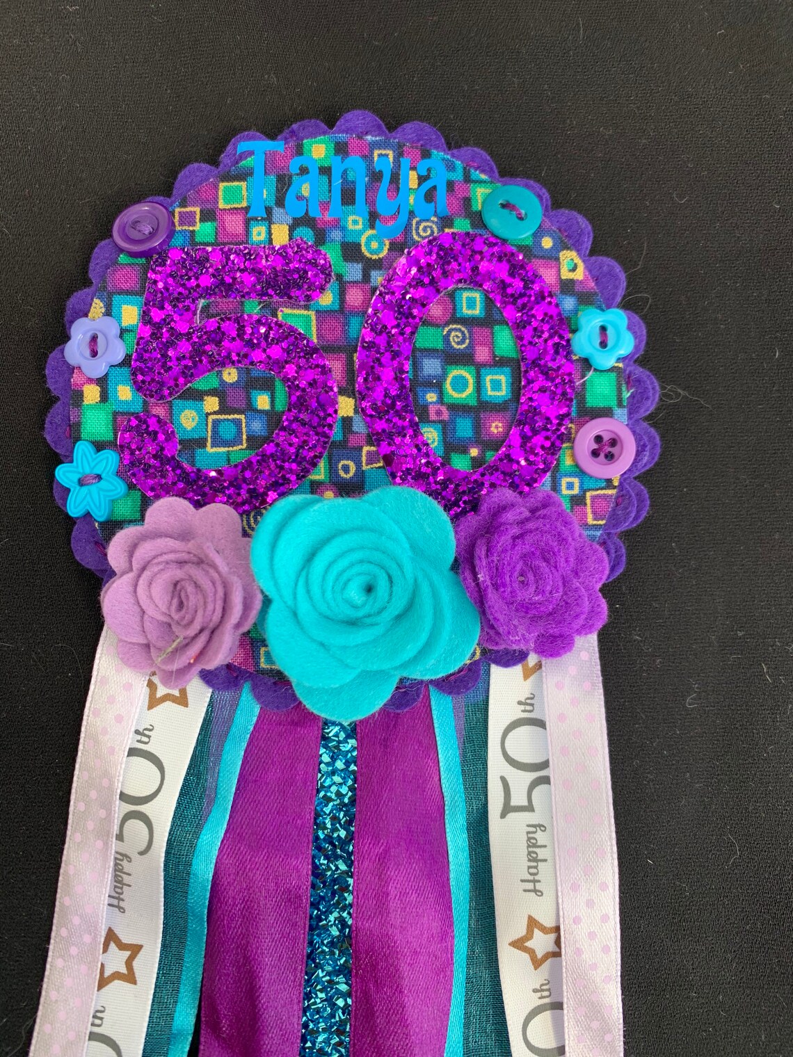 50th Birthday Badge/rosette and Other Ages Various Designs - Etsy