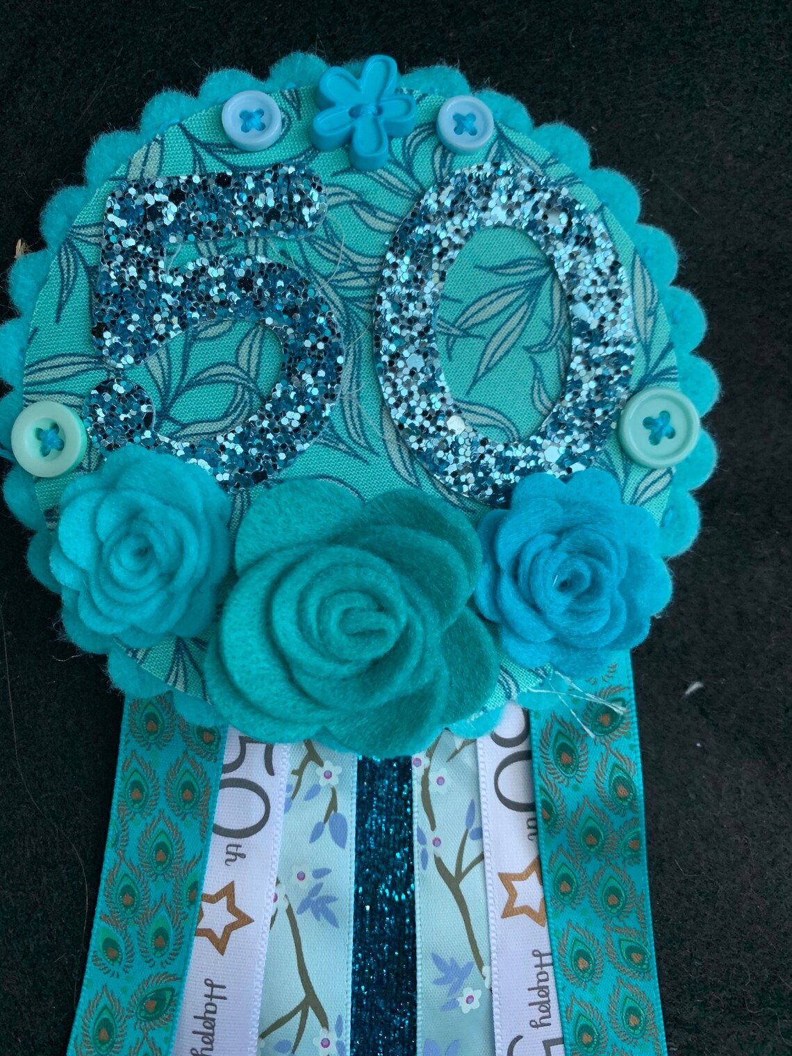 50th Birthday Badge/rosette and Other Ages - Various Designs - Etsy