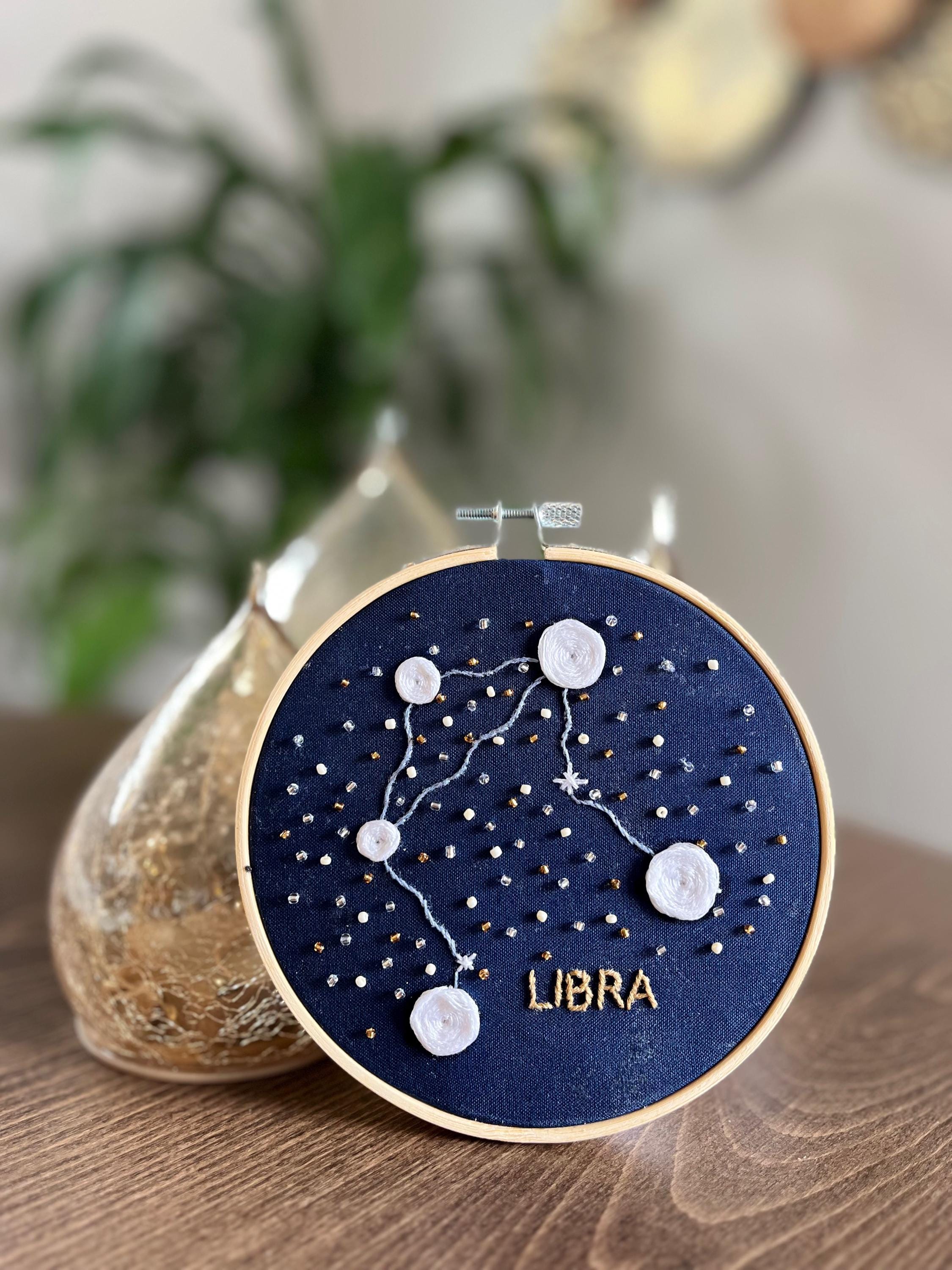 Constellation Embroidery Kit–diy Beaded Embroidery Kit With (5 Inch ...