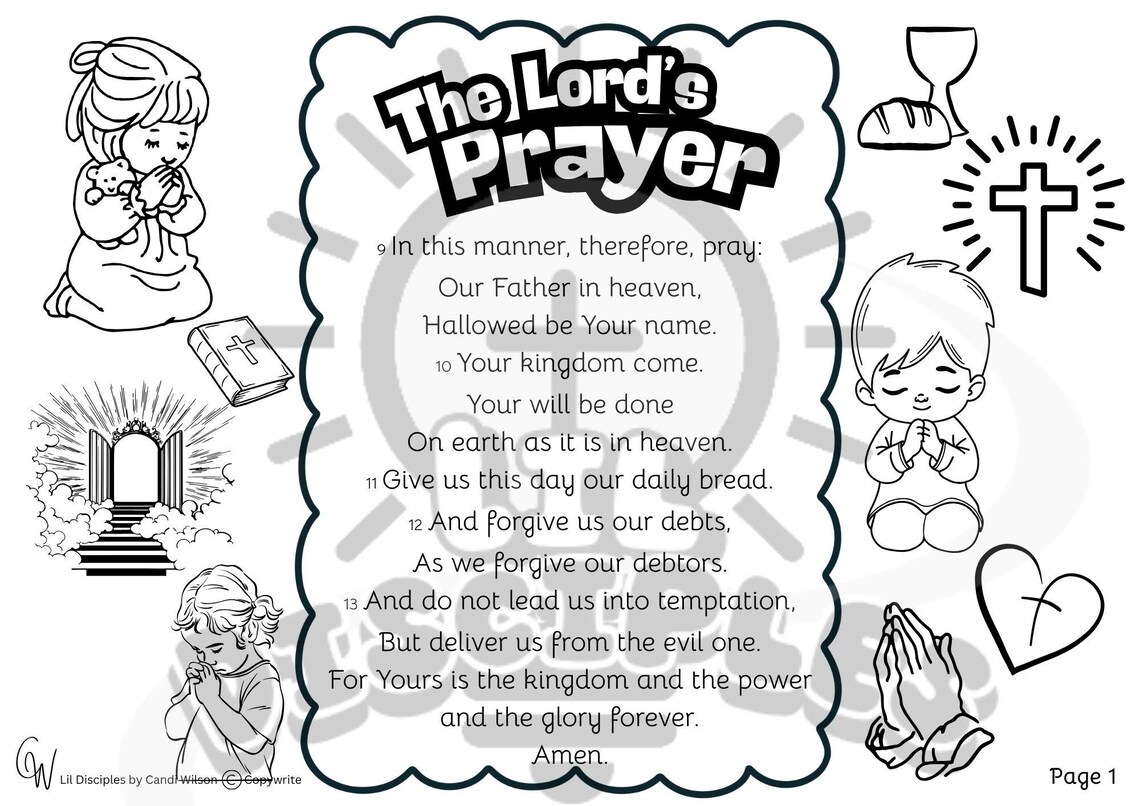 Toddler Prayer Activity Pack | Printable Bible Craft (PDF Download) - Etsy