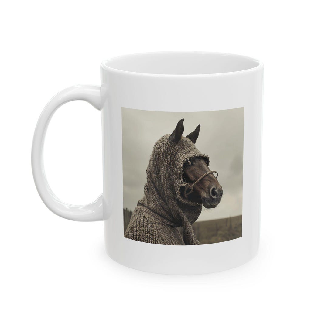 Medieval Horse Ceramic Mug, Knight in Armour Coffee Cup, Renaissance ...