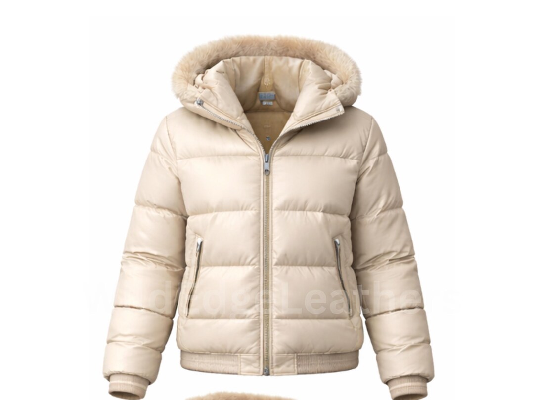 Men’s Winter Puffer Jacket, Real Lambskin Leather Lightweight Insulated ...