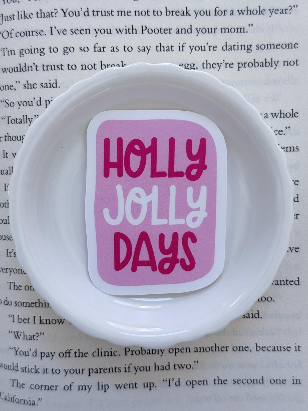Holly Jolly Days Sticker or Cutout | Holiday Stickers or Cutouts | E ...