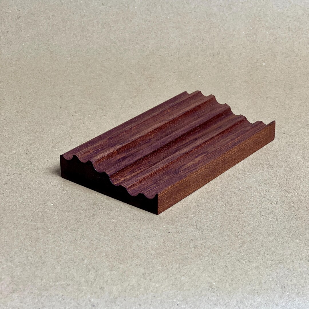 Modular Wooden Pencil Tray – Sapele Hardwood Pen Holder, Desk Organizer ...