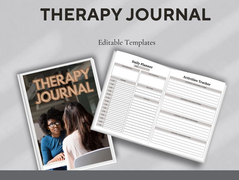 Therapy Journal Printable | Mental Health Workbook | Self-reflection ...