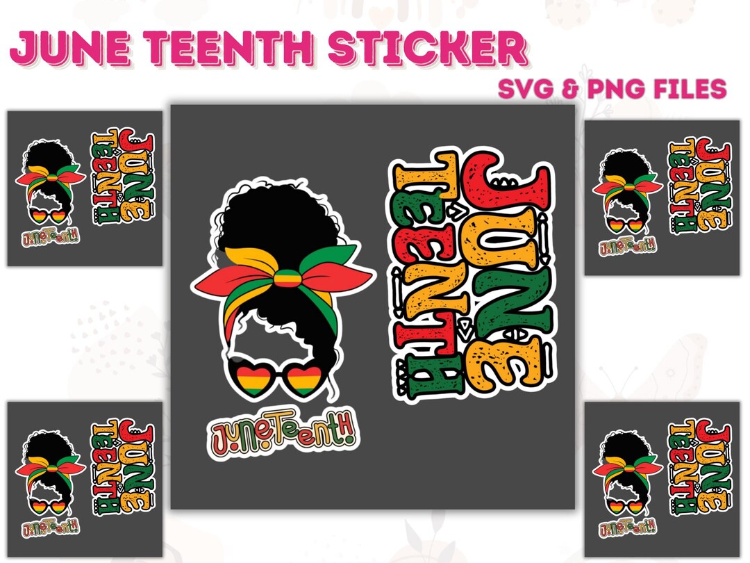 Juneteenth Stickers - Celebrate Freedom With Vibrant Designs - Etsy