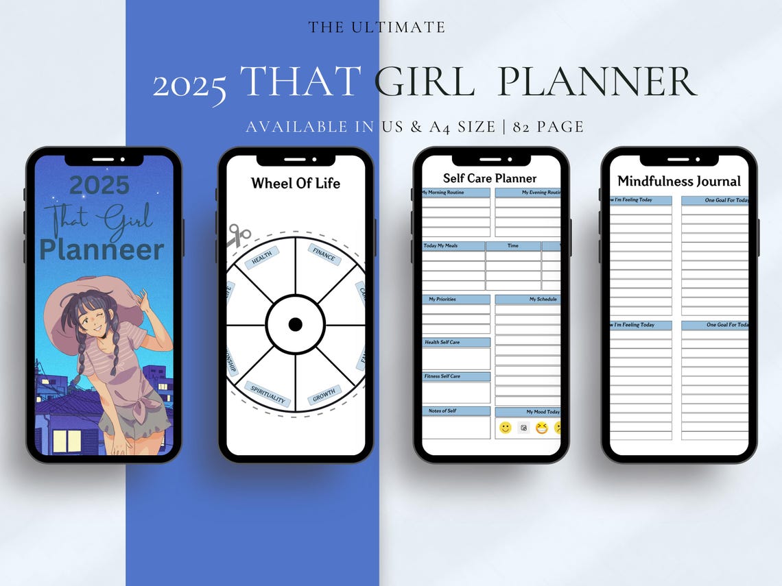 That Girl Planner | Digital Planner | Aesthetic Productivity Organizer ...