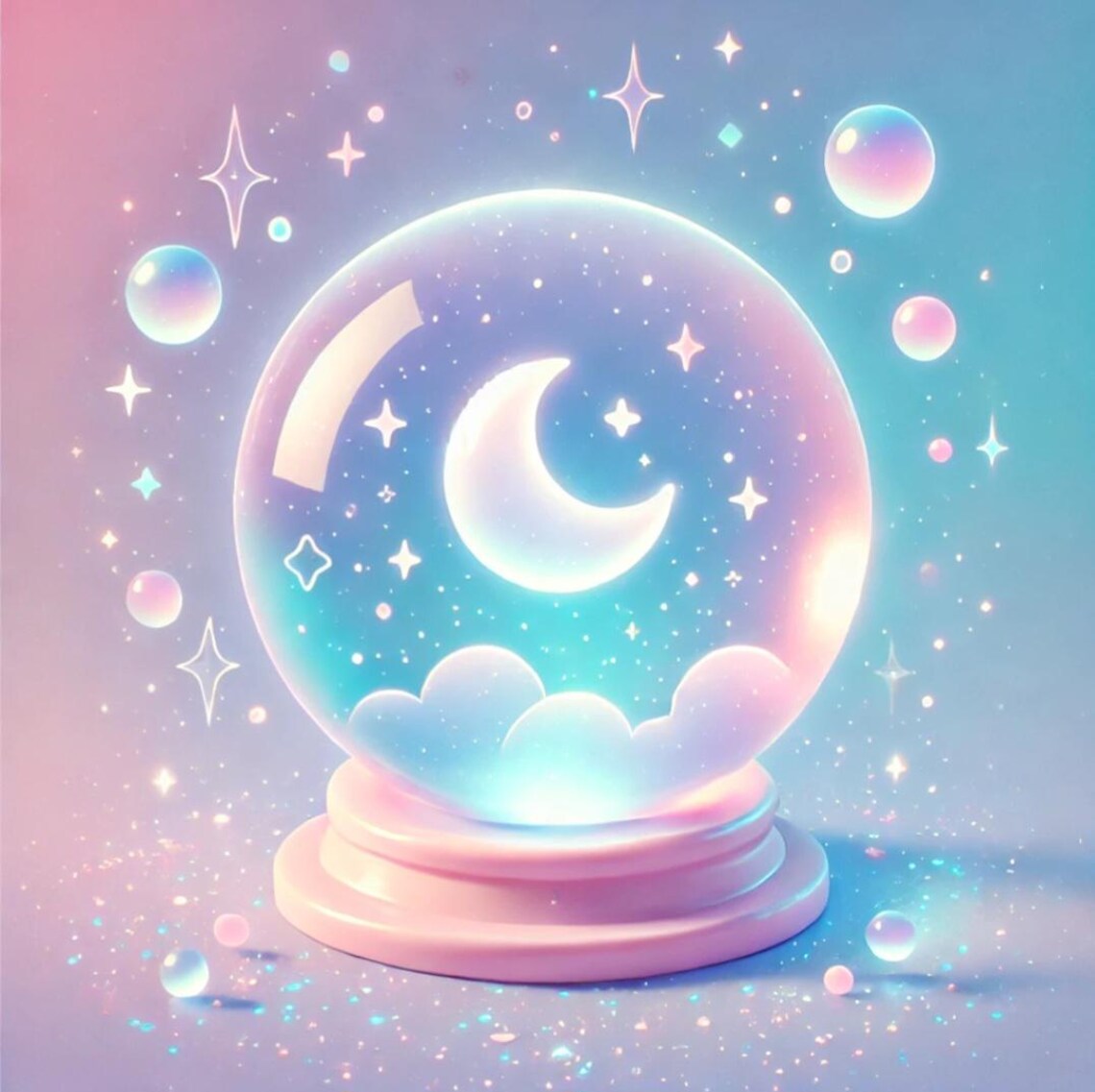 Celestial Digital Art | Space & Stars Poster | Kawaii K-pop Printable ...