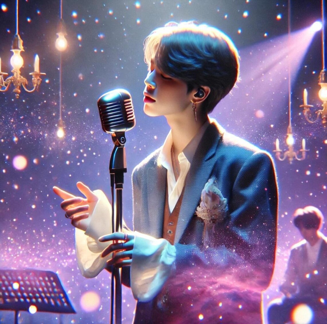 Celestial Digital Art | Space & Stars Poster | Kawaii K-pop Printable ...