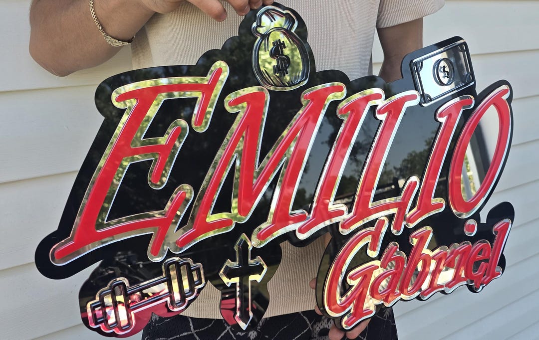 Custom 3D Acrylic Car Show Sign: Personalized LED Display - Etsy
