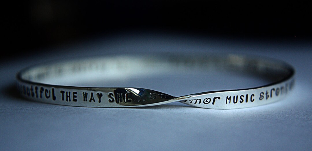 PERSONALIZED Mobius around 160 Letters/numbers Stamped on - Etsy