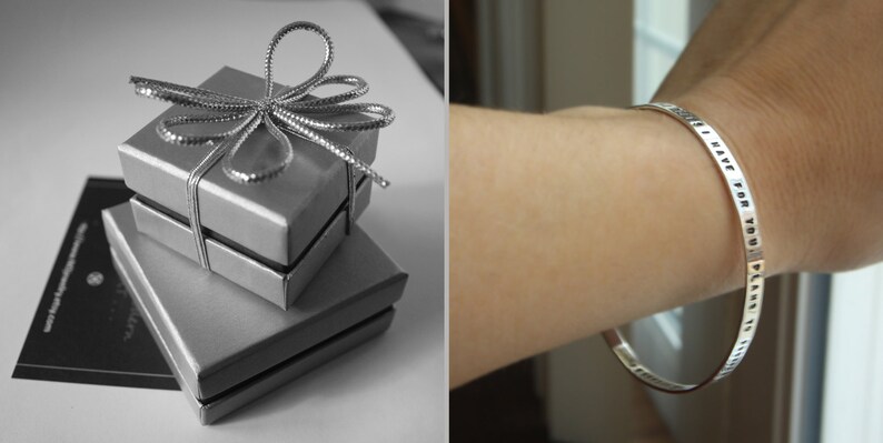 PERSONALIZED Round Bangle 100 Text/numbers Hand Stamped - Etsy