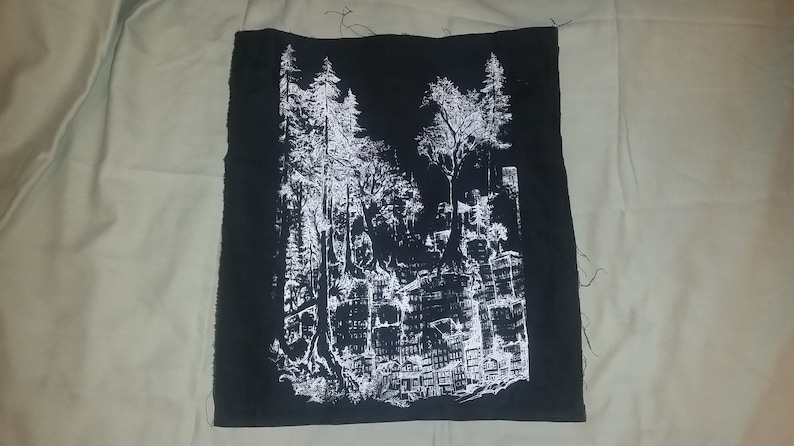 Large Forest Wins Back Patch - Nature, Punk Patches, Forest, Tree ...