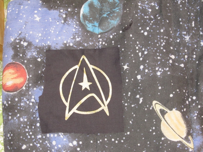 Star Trek Patch Starfleet Insignia Gold on Black | Etsy
