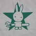 Earth First Bunny Patch Green Black or Purple on White - Etsy