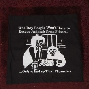 Back Patch - Animal Liberation - Large, for Back or Bag, Vegan Patch ...