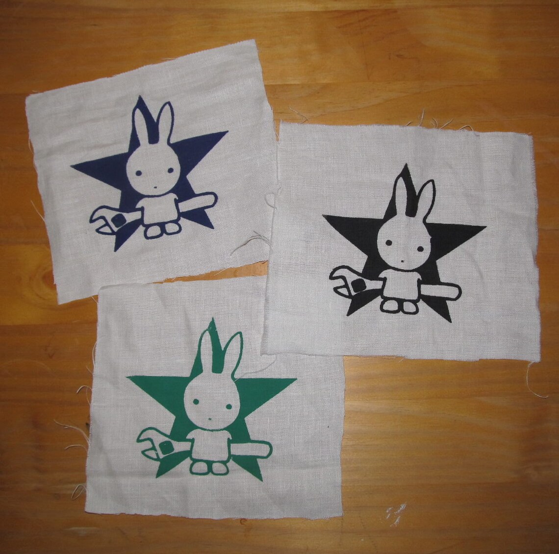 Earth First Bunny Patch - Green, Black, or Purple on White - Wrench ...