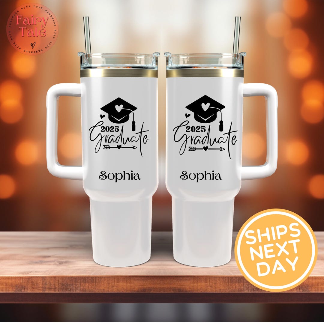 Personalized Graduation Tumbler - 40oz Stainless Steel Grad Gift - Etsy