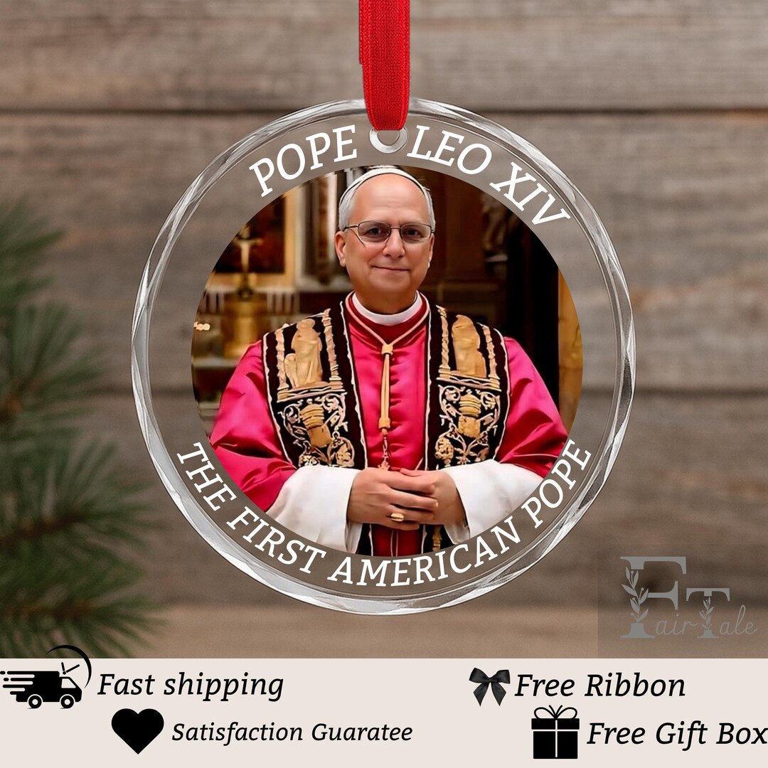 Pope Leo XIV Catholic Ornament 2025, Religious Collectible, Christmas ...