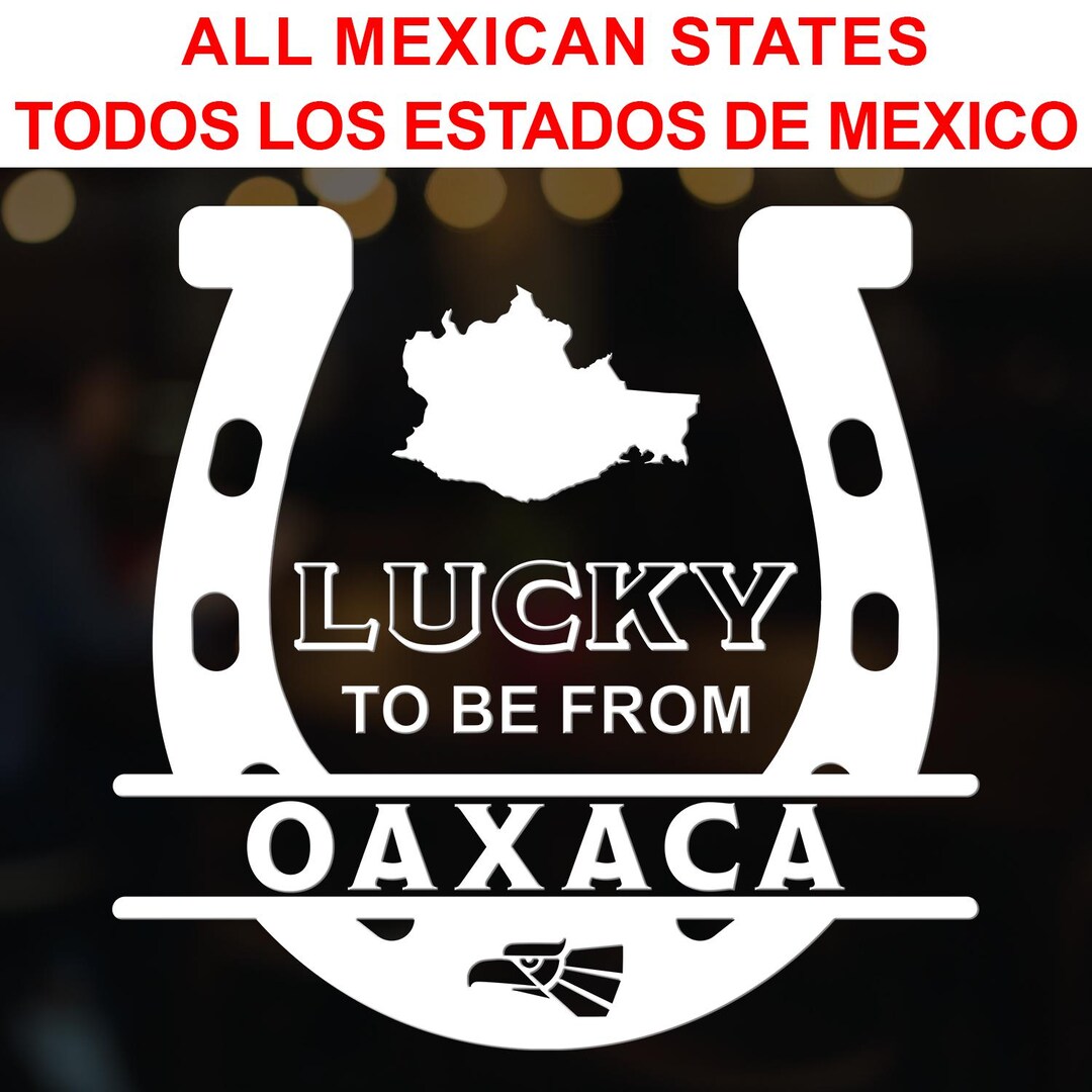Lucky Horseshoe With Your Mexican State Stickers Para Trocas ...