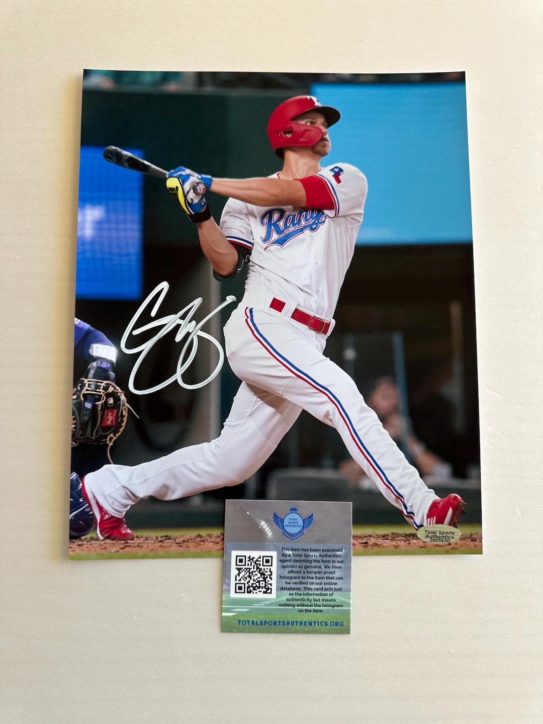 Corey Seager Signed Autographed Photo. TSA Hologram W/coa. 8x10 - Etsy