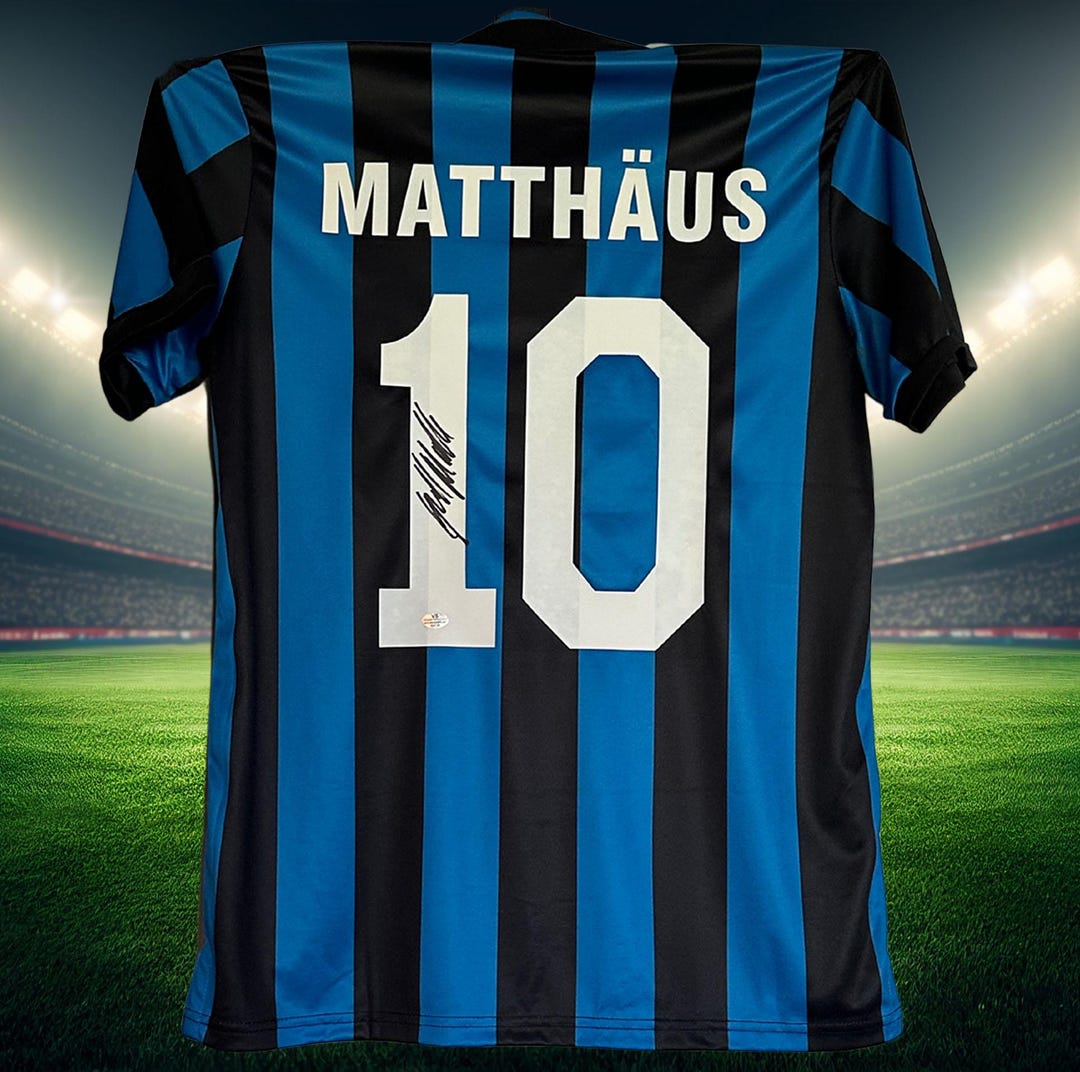 Lothar Matthaus Signed Jersey. Inter Milan. Uhlsport NWT - Etsy