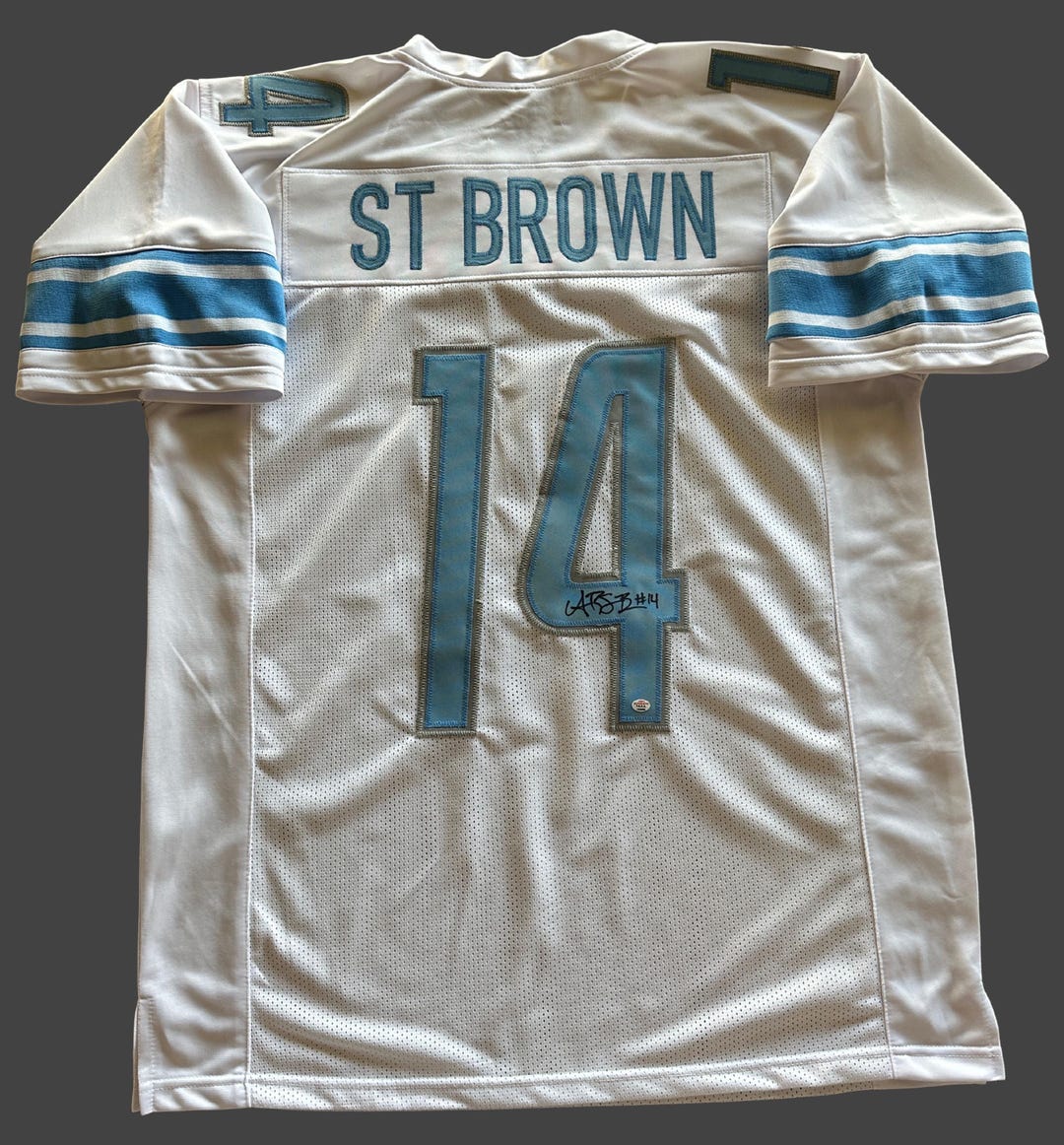 Amon Ra St Brown Signed Autographed Lions Jersey. PAAS Certified ...