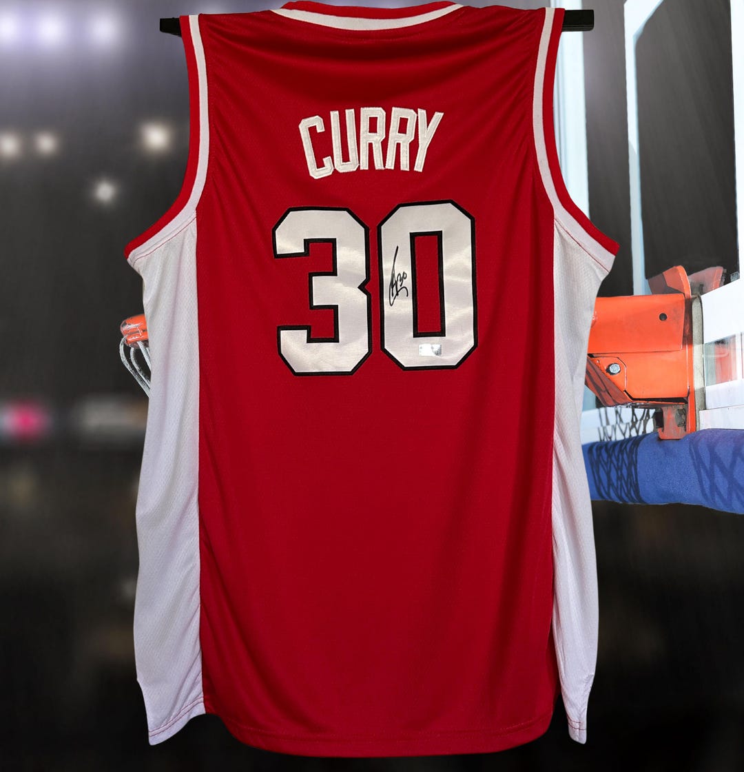 Steph Curry Signed, Autographed Jersey. Davisdson. W/COA - Etsy