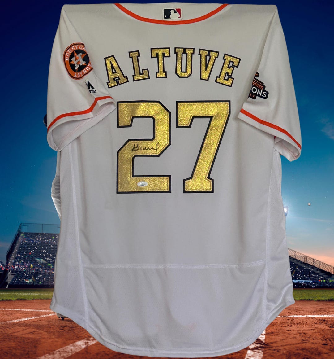 Jose Altuve Signed Champions Astros Jersey. NWT. - Etsy