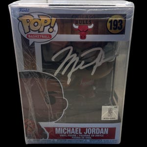 Michael Jordan Chicago Bulls Signed Autographed Funko NBA Hologram. W ...