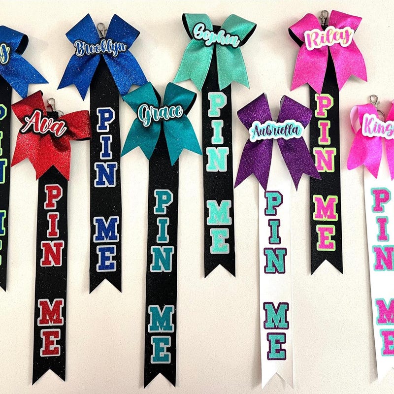Pin Me Cheer Personalized - Etsy