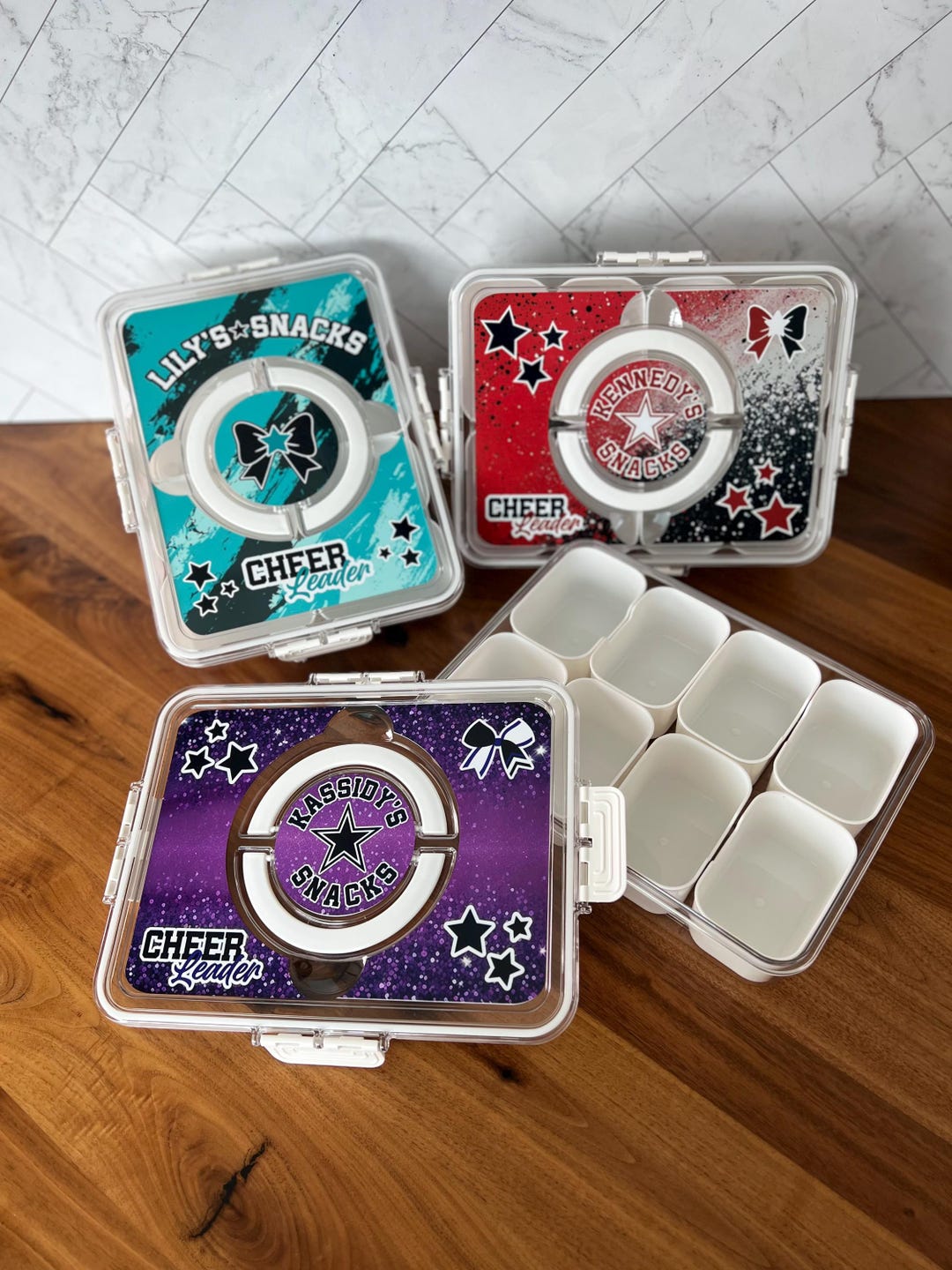 Personalized Snacklebox: Removable Compartments, On-the-go Snack ...