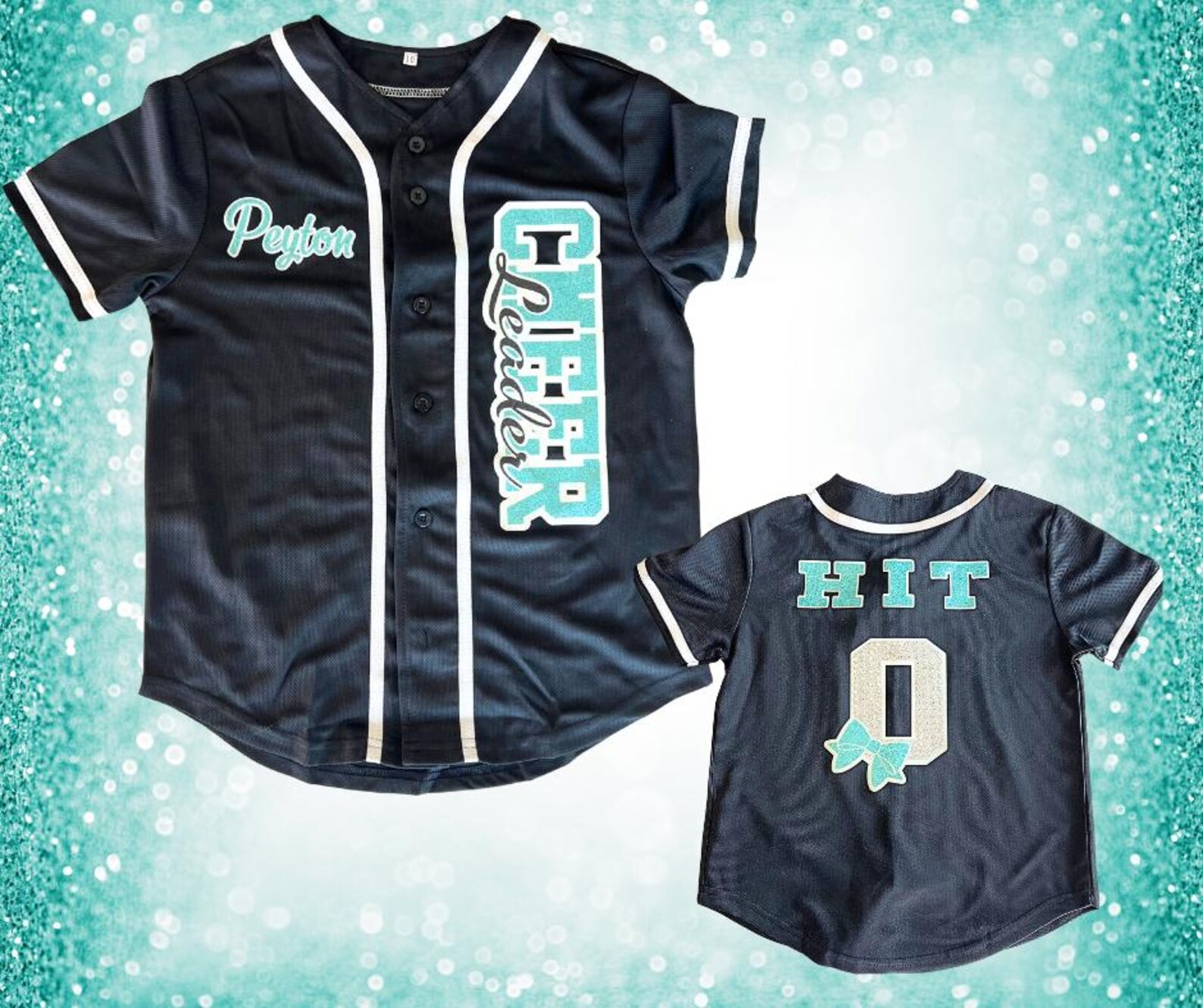 YOUTH SIZE Personalized Cheer Jersey - Blinged “hit 0” - Etsy