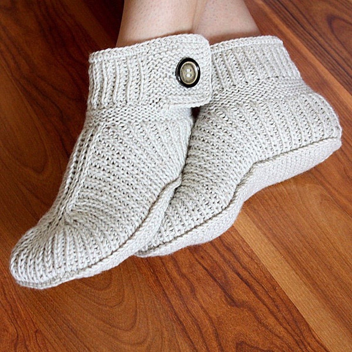 Knitting Pattern PDF File Winter Boots Ault Sizes - Etsy