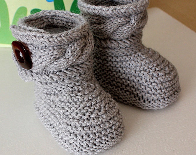 Knitting Pattern pdf File Stylish Baby Boots Sizes - Etsy