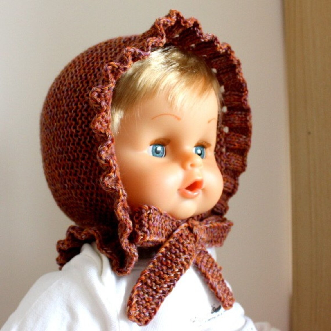 Knitting Pattern (pdf File) BONNET (size 0-3 Months) - Etsy