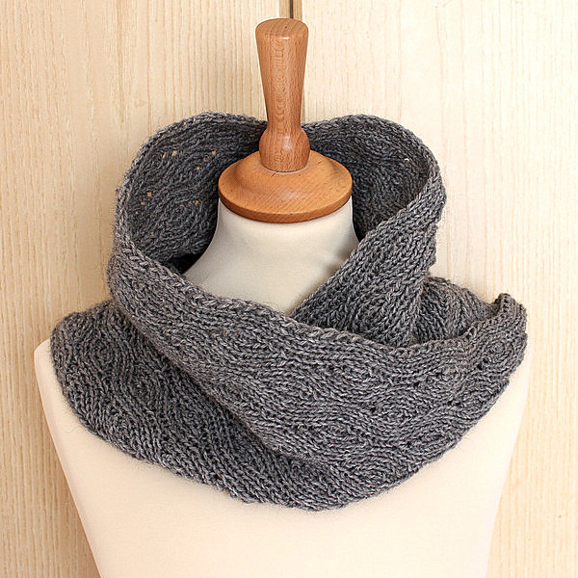 Knitting Pattern Cowl Moebius- Unisex (pdf File) - Etsy