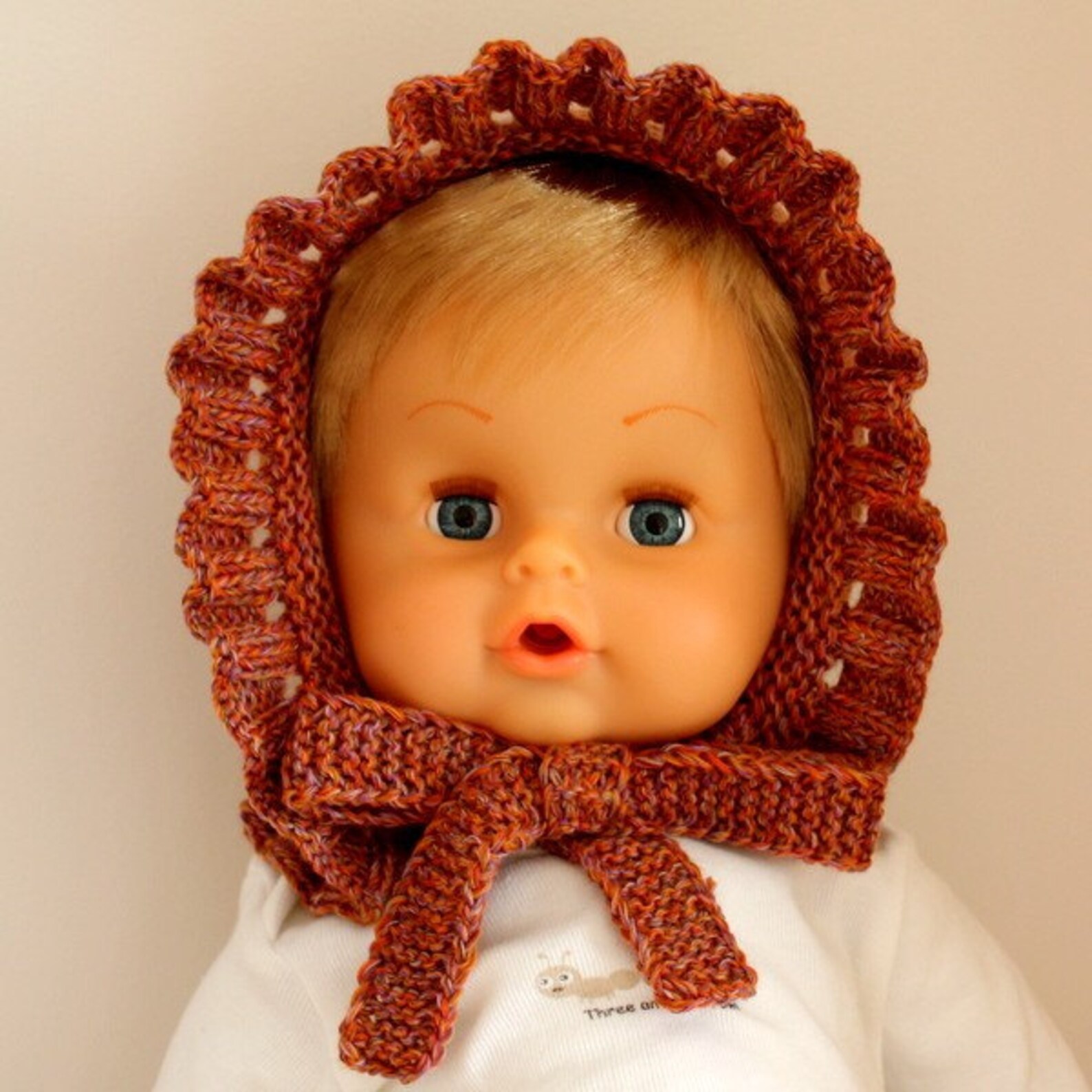 Knitting Pattern (pdf File) BONNET (size 0-3 Months) - Etsy