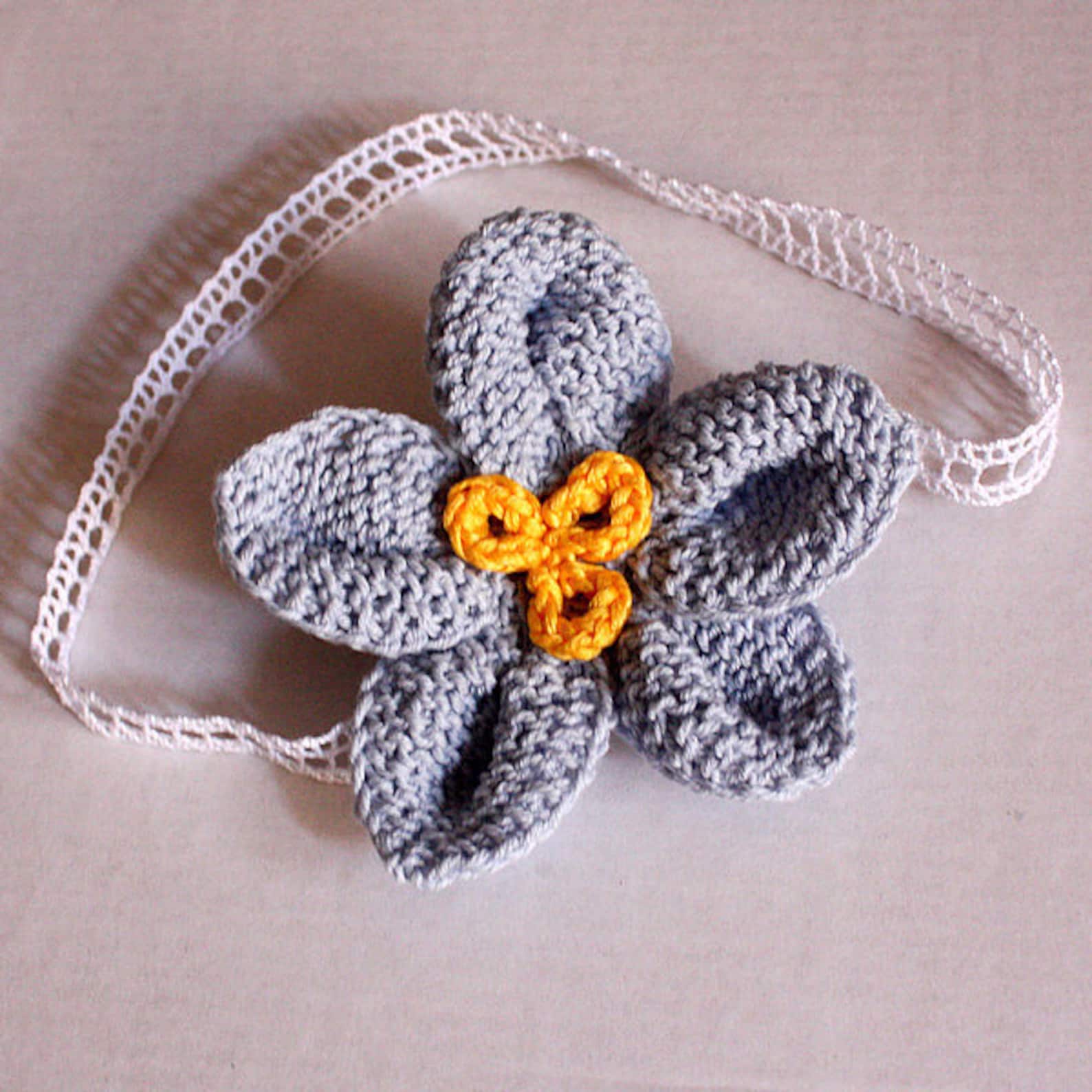 Knitting Patterns (pdf File) Big Flower/brooch/headband - Etsy
